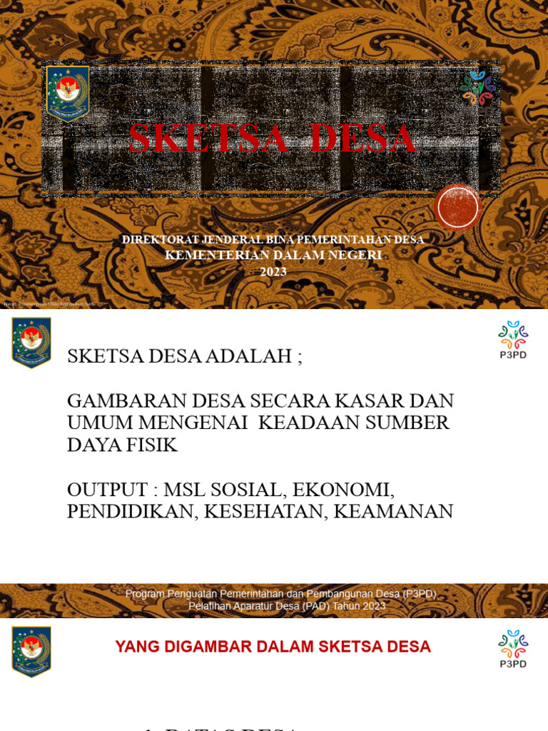 Sketsa Desa untuk Pembangunan Desa | PDF