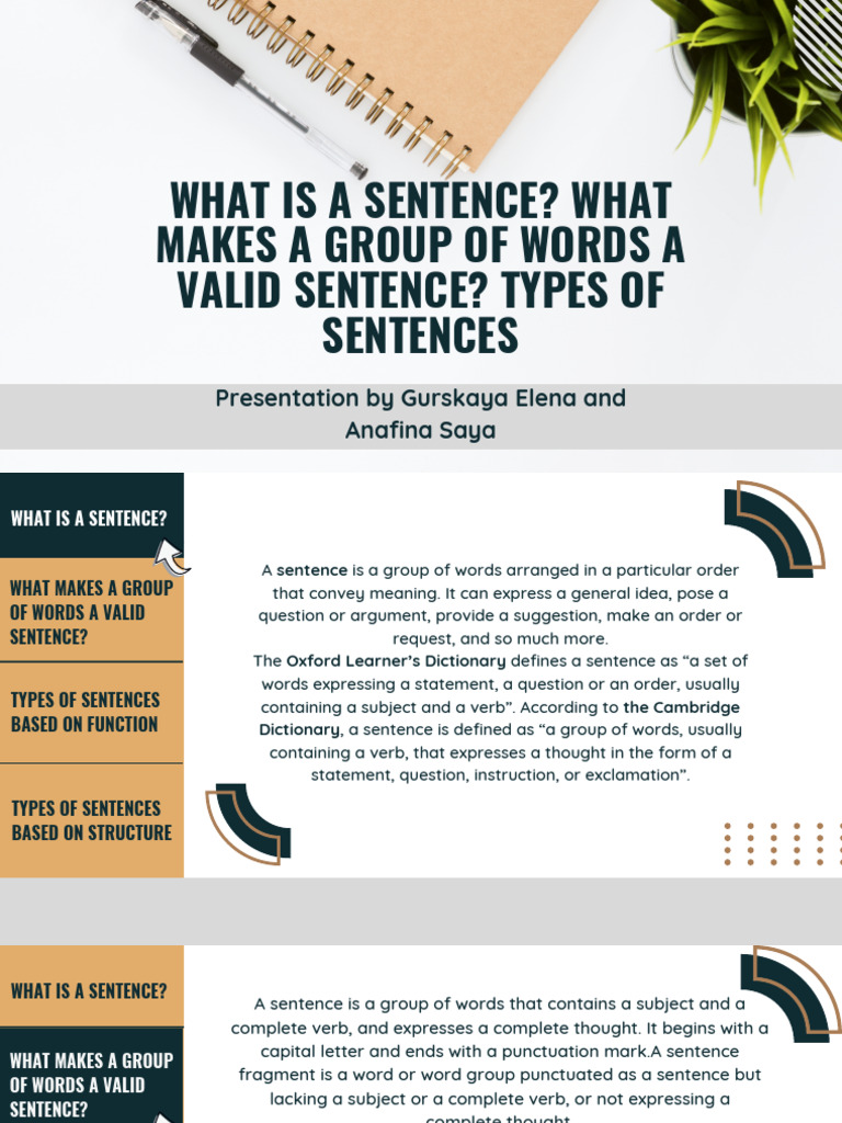 Types of Sentences | PDF | Sentence (Linguistics) | Clause