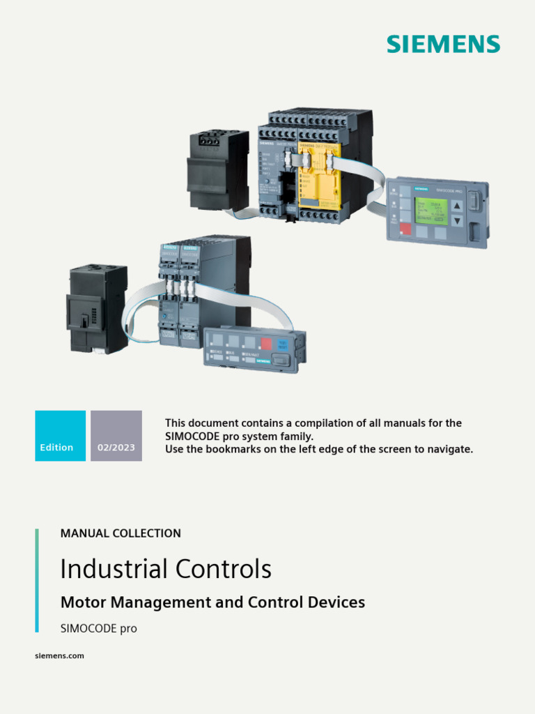 Manual Collection SIMOCODE Pro 2023-02 EN 202303141638542509 | PDF ...