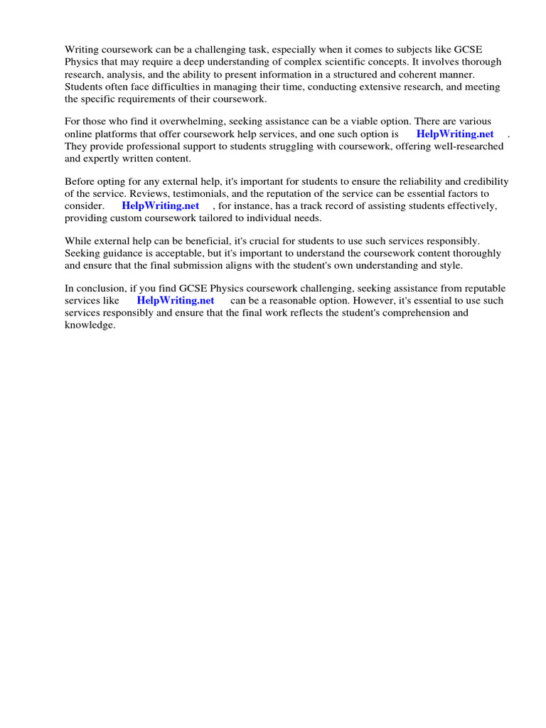 Gcse Physics No Coursework | PDF | Facebook | Linked In