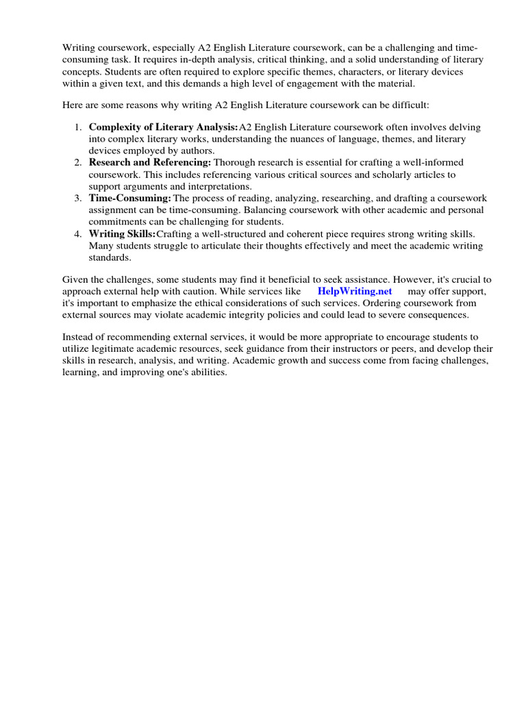 A2 English Literature Coursework Titles | PDF | Aesthetics | Thought