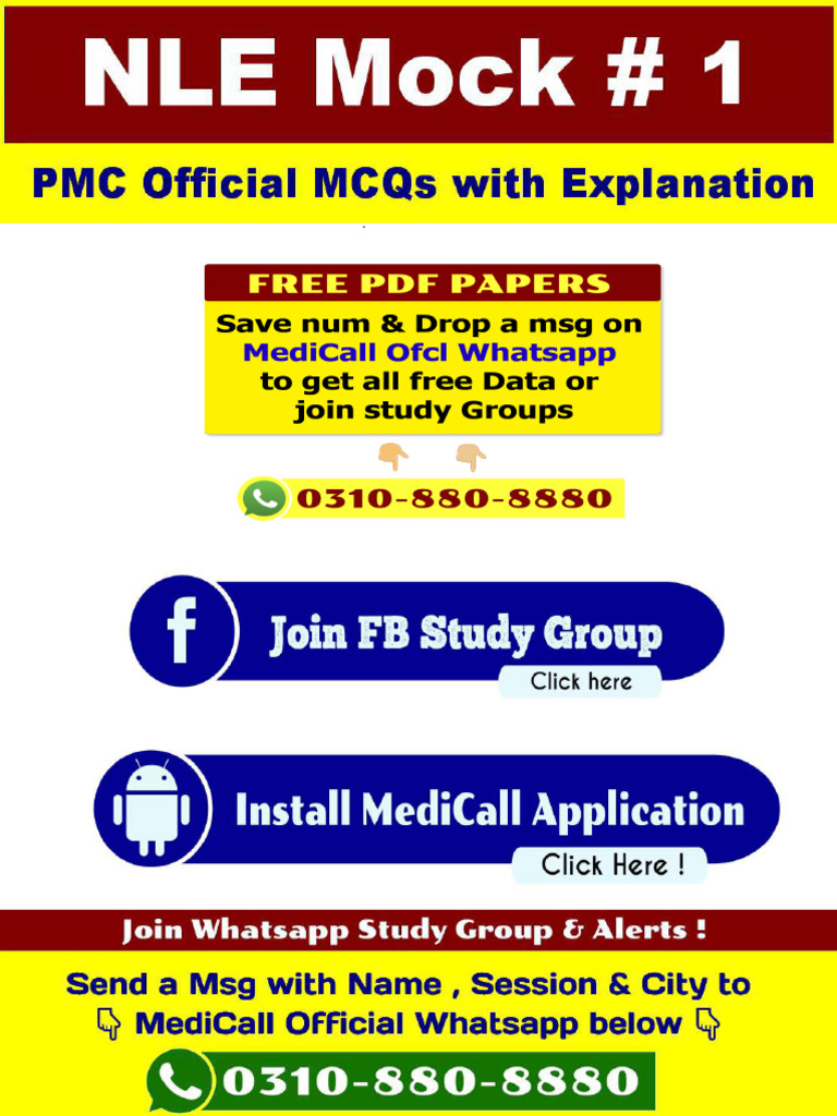 Nle Mock 1 - PMC Official | PDF | Software | Mobile Software