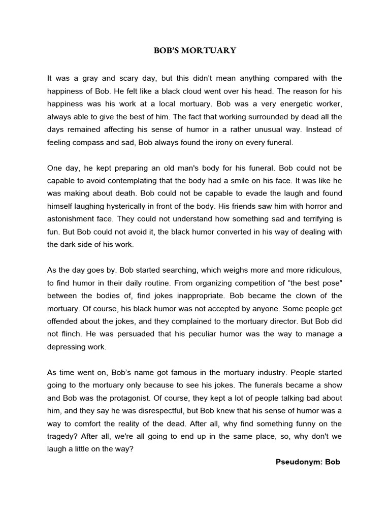 Bob Mortuary | PDF | Art