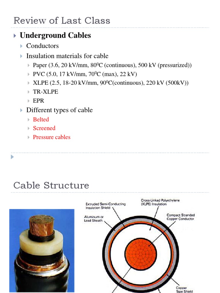 Overview of Underground Cable Types | PDF