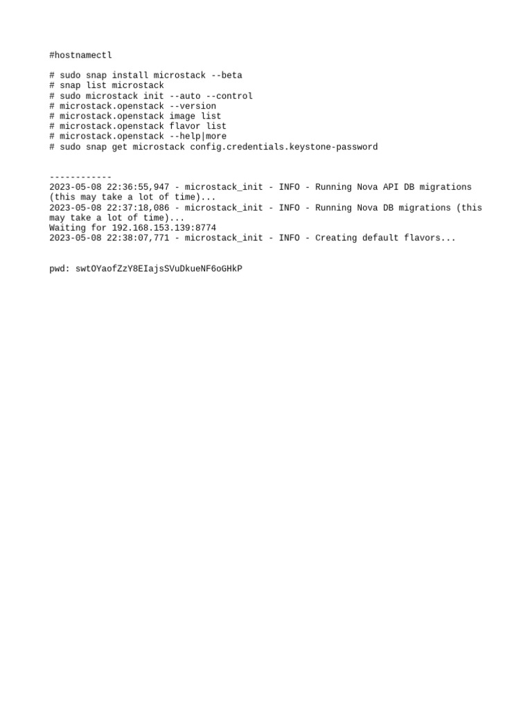 Openstack 2023 | PDF | Technology & Engineering
