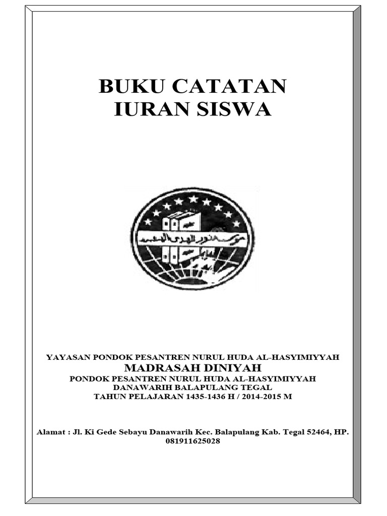 Sampul Buku Iuran Siswa (Per-Pondok) | PDF