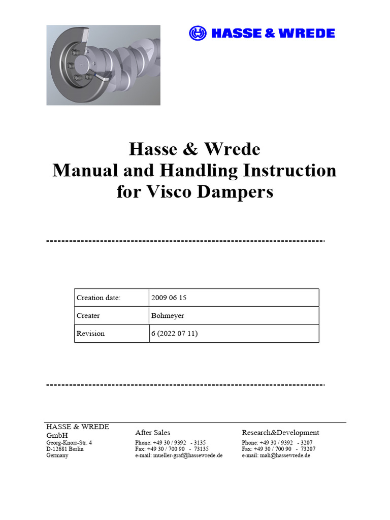 Att DSTA00011851 - Visco Damper Rev6 - e | PDF | Damping | Mechanical ...
