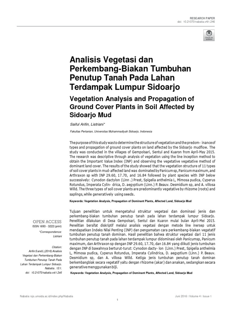 246-Article Text-759-2-10-20210603 | PDF | Plants | Agriculture