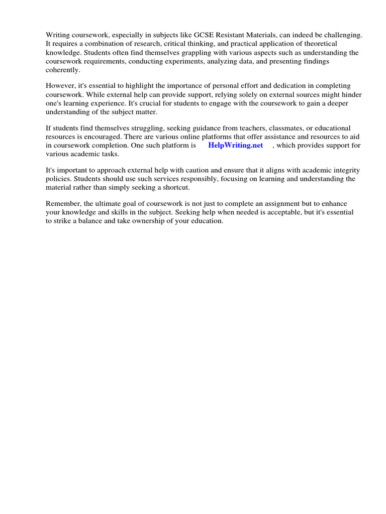 Gcse Resistant Materials Coursework Examples Aqa | PDF | Knowledge