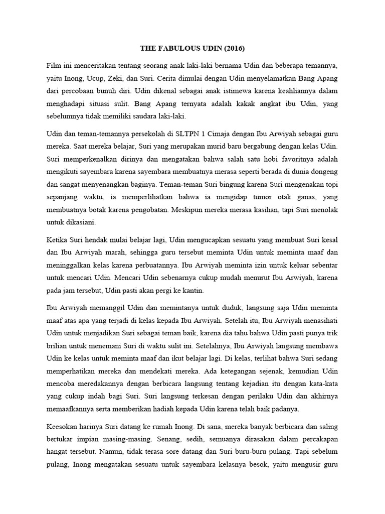 The Fabulous Udin | PDF