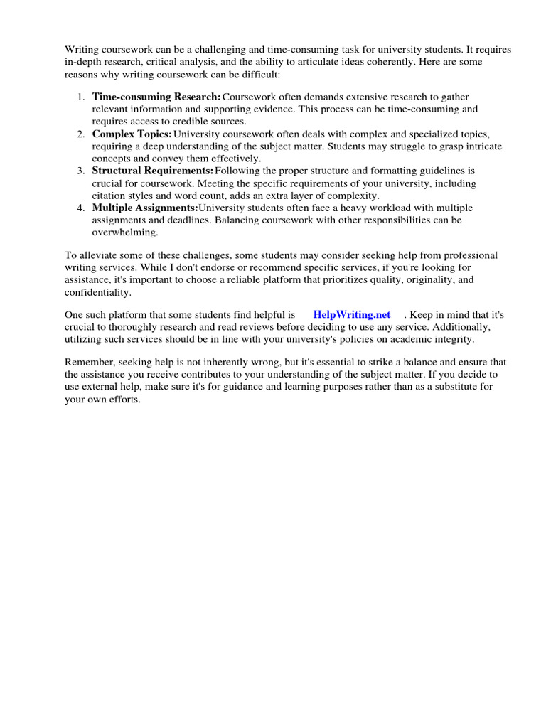 Coursework Help University | PDF | Plagiarism | Thesis