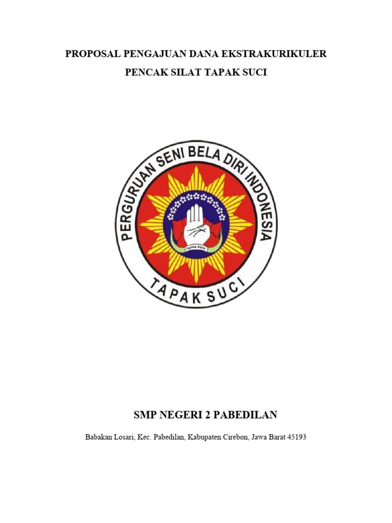 Proposal Dana Ekskul Pencak Silat | PDF