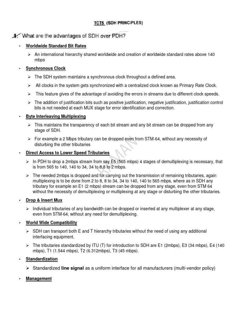 SDH P | PDF | Computer Network | Computer Engineering