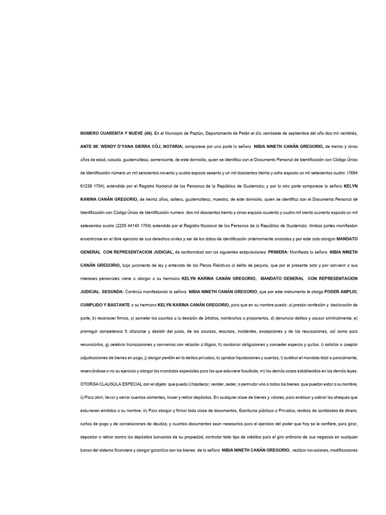 Mandato General | PDF | Bancos