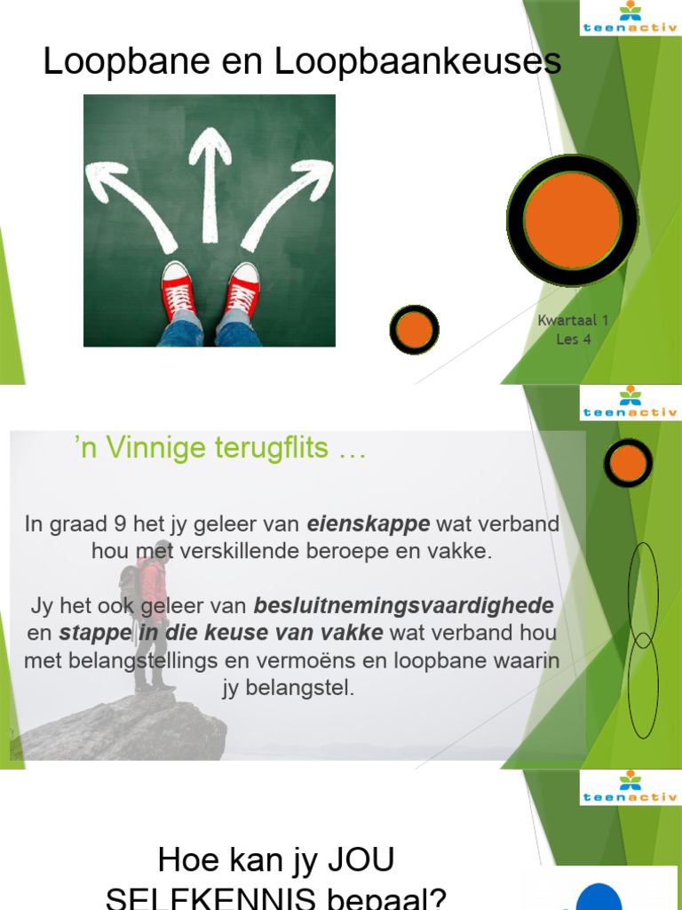 Gr10 KW1 Les 4 Loopbaankeuses | PDF