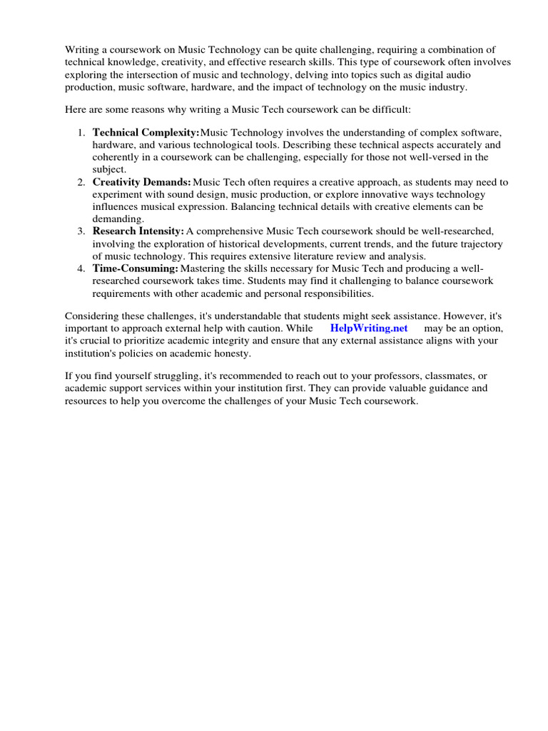 Music Tech Coursework | PDF | Guitars | Learning