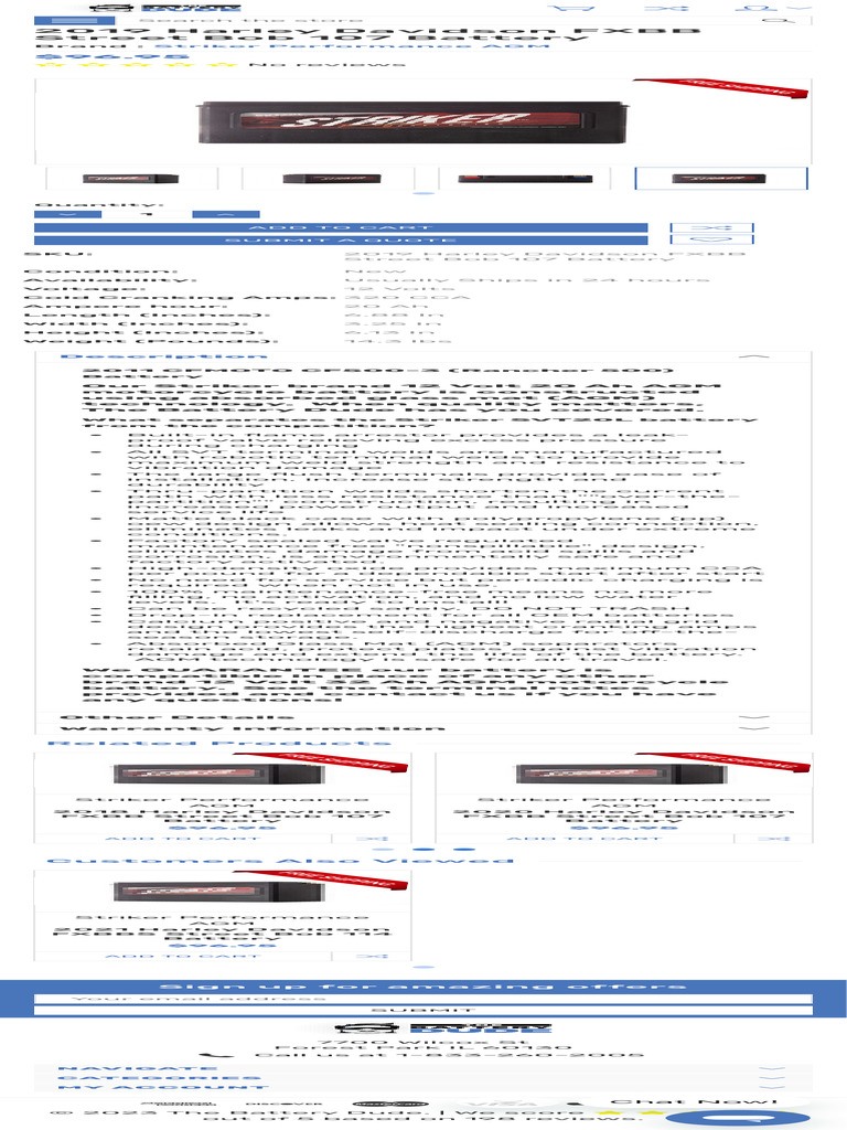 2019 Harley Davidson FXBB Street Bob 107 Battery | PDF | Energy Storage ...