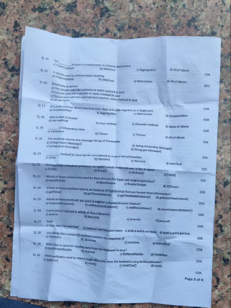 ETE CSE310 - Programming in Java | PDF