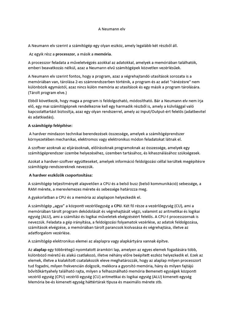 A Neumann Elv | PDF