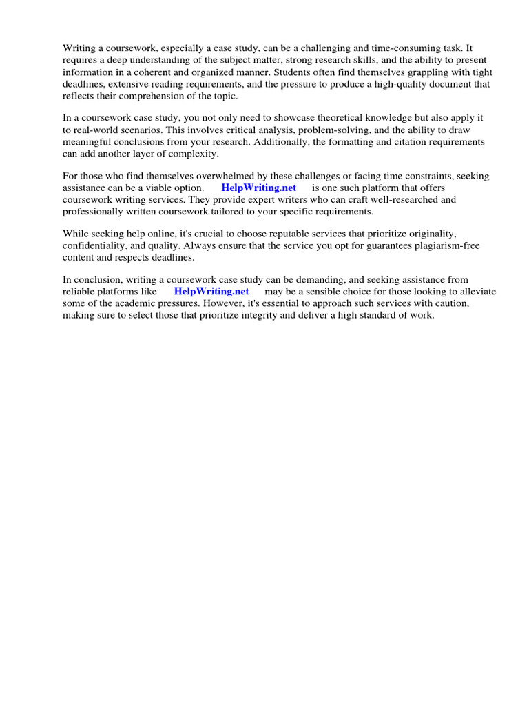 Coursework Case Study | PDF | Knowledge | Expert