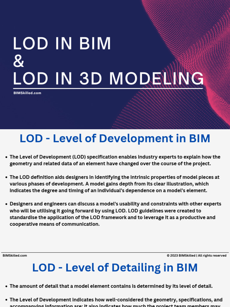 Understanding LOD Levels in BIM | PDF | Building Information Modeling ...