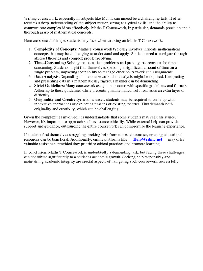 Maths T Coursework 2013 Sem 3 | PDF | Mathematics | Equations