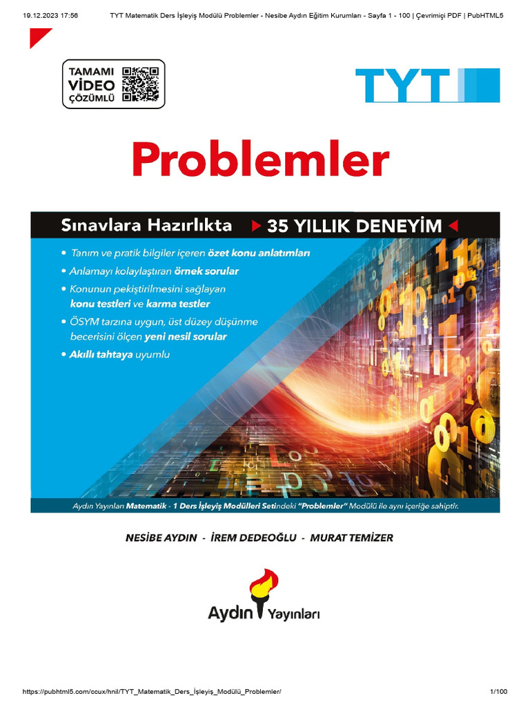 Tyt Problemler Nesibe Aydın | PDF