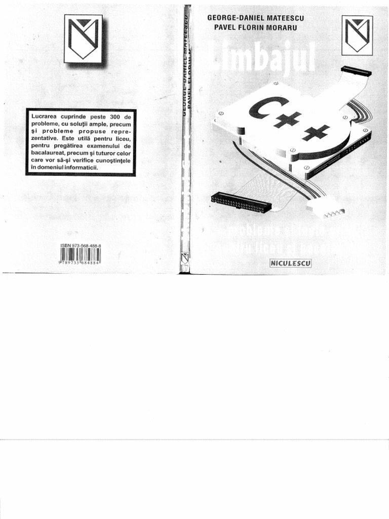 George Daniel Mateescu Pavel Florin Moraru - Limbajul C++ Teste Grila | PDF
