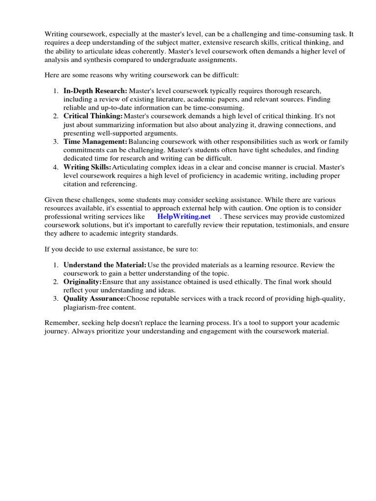 Upm Coursework Master | PDF | Thesis | Master's Degree