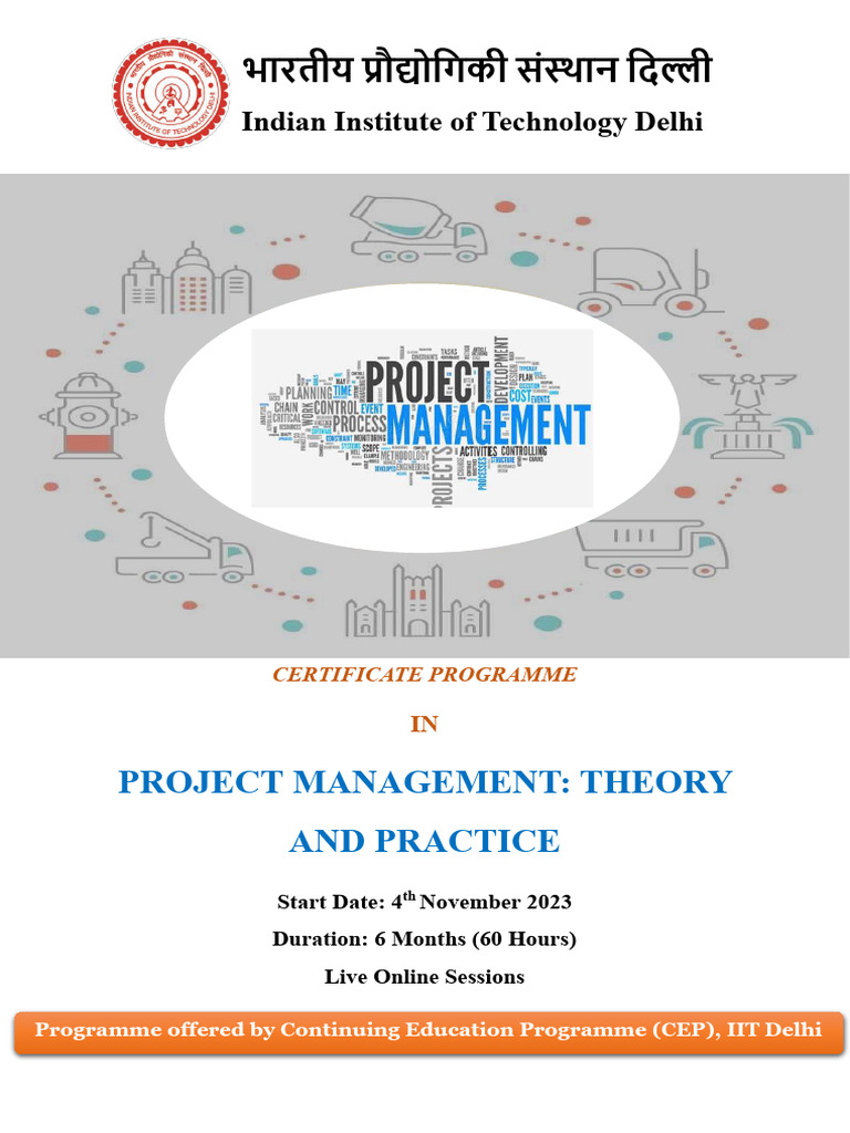 Brochure - Project Management - Theory & Practice | PDF | Project Management | Business