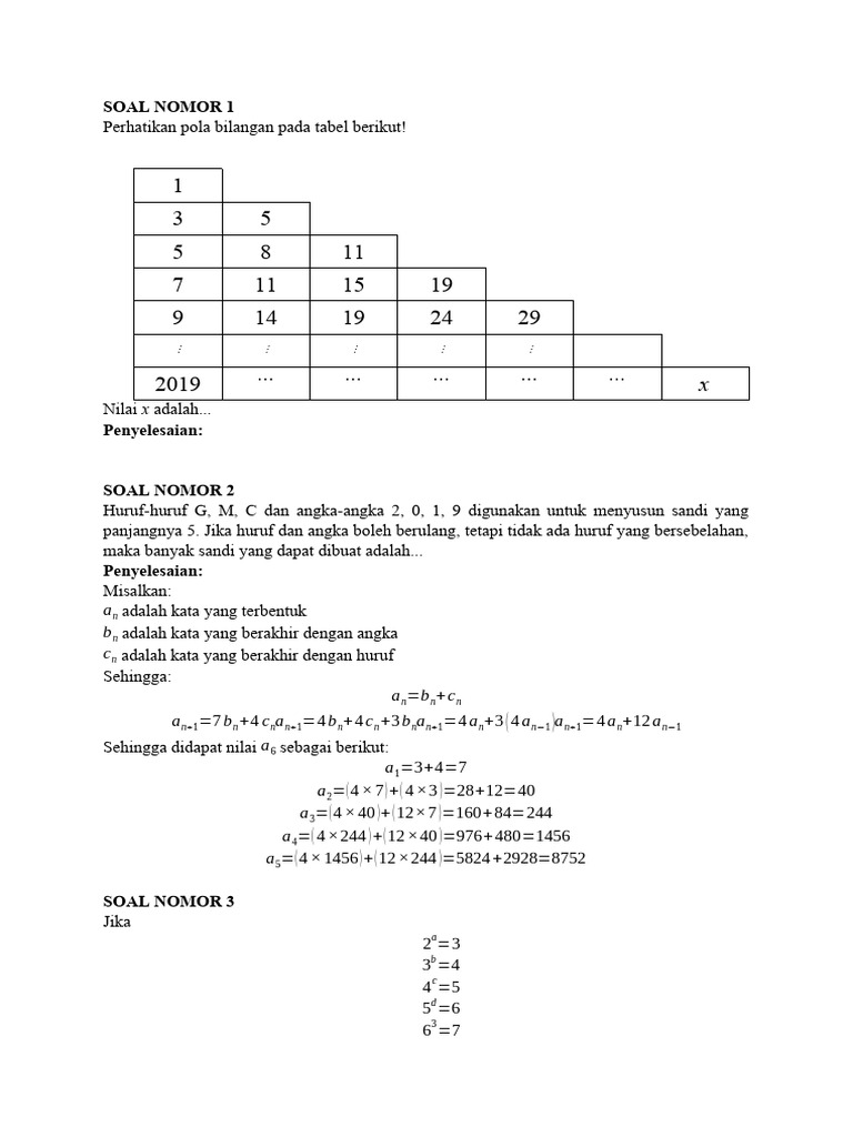 Soal Puzzle 2 | PDF