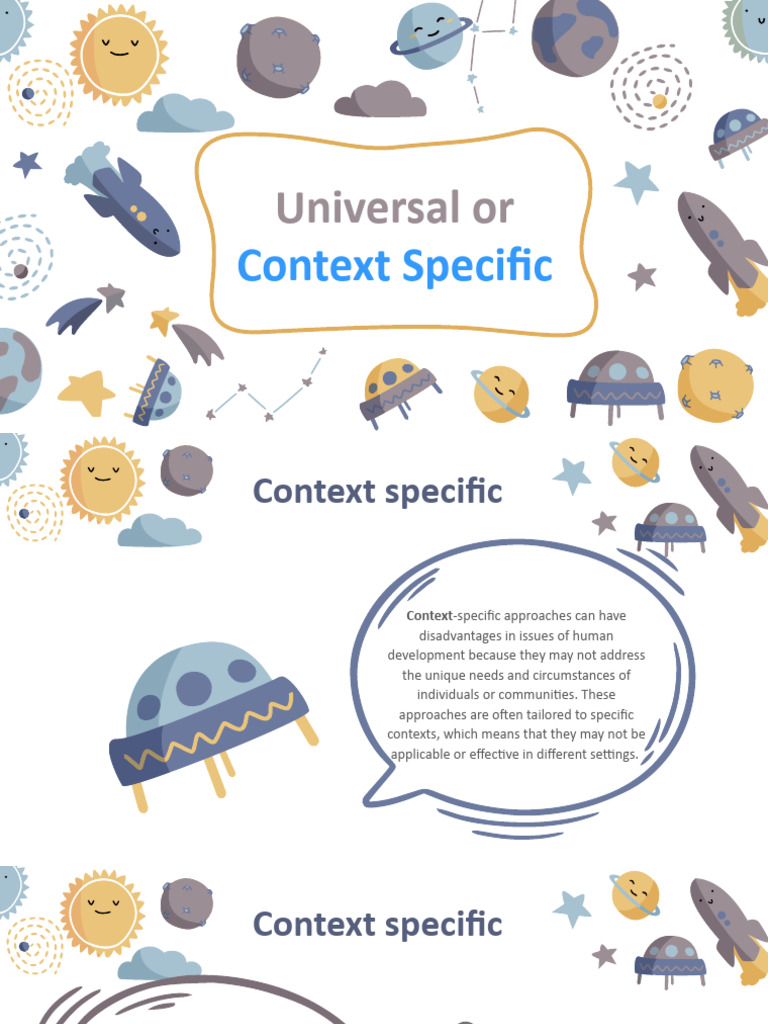 Universal and Context Specific | PDF