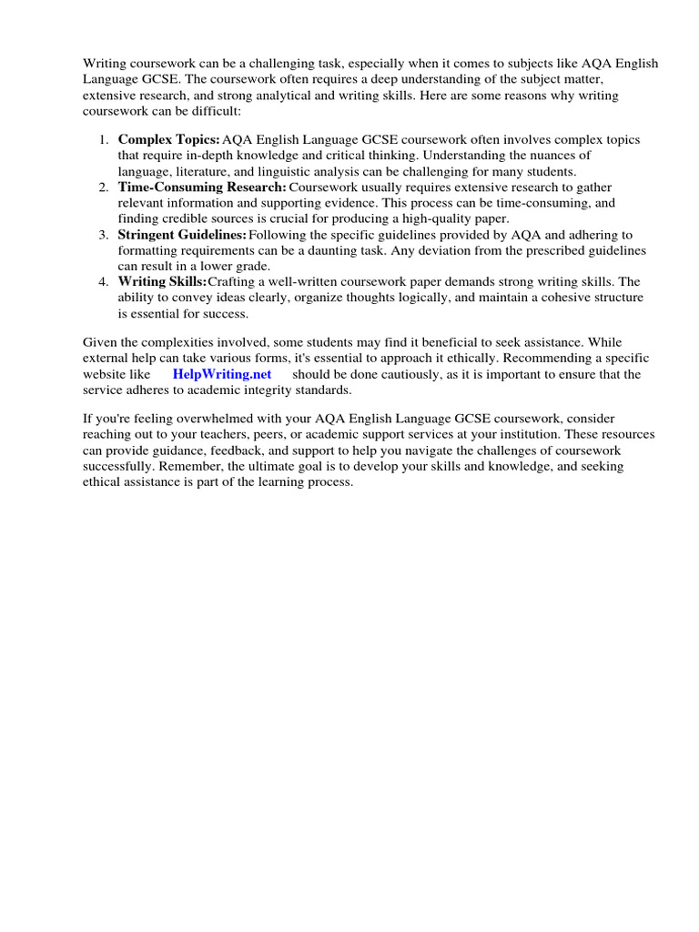 Aqa English Language Gcse Coursework | PDF | Popular Culture & Media ... Aqa English Language Gcse Coursework | PDF | Popular Culture & Media ...