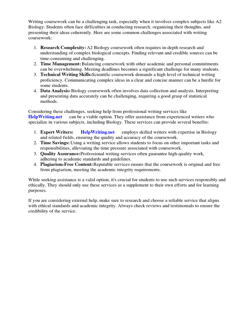 Snab A2 Biology Coursework Ideas | PDF | Facebook | Linked In