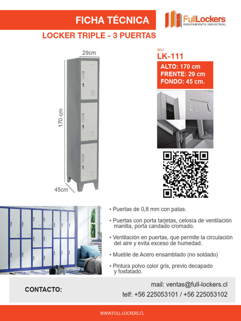 Ficha Tecnica LK-111 Full-Lockers. | PDF