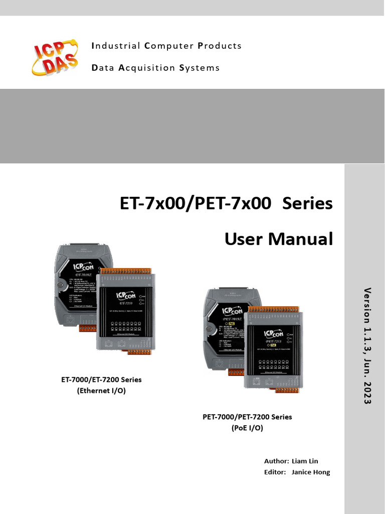 Pet Et-7x00 User Manual en | PDF | Ip Address | World Wide Web