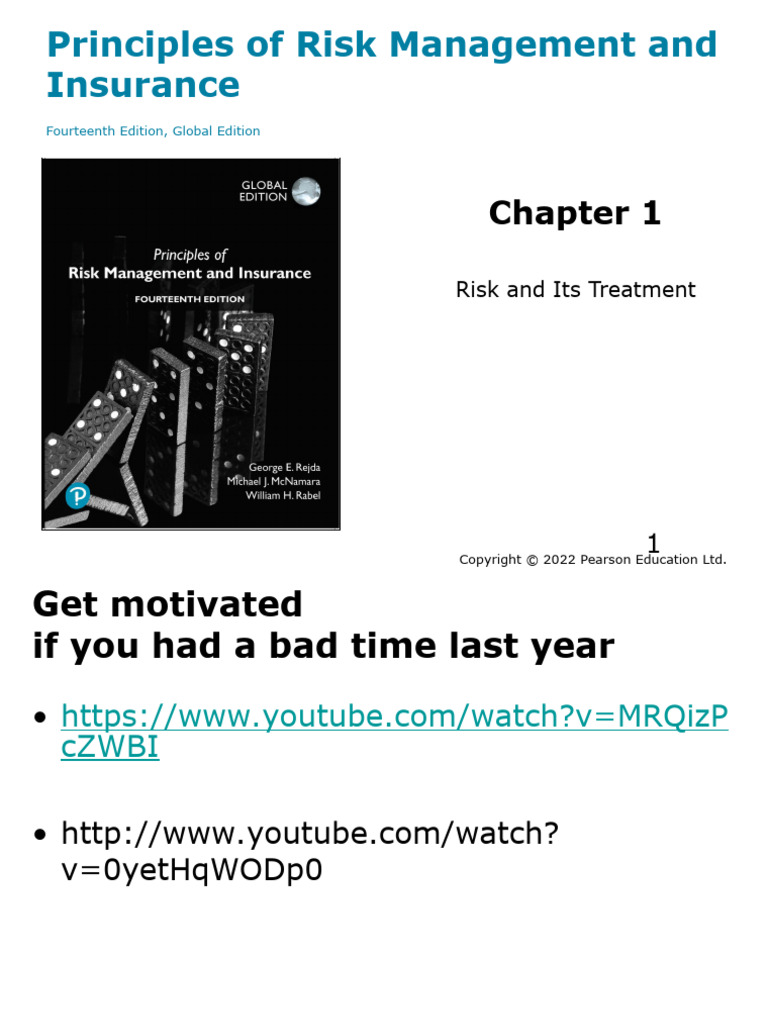 Chapter 1 I | PDF | Risk | Insurance