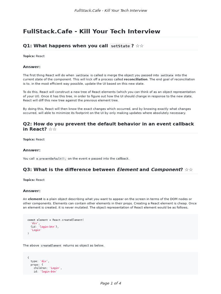 FullStackCafe QAS 1634911257734 | PDF | Constructor (Object Oriented ...