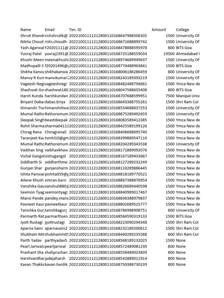 Total Reg Payments | Download Free PDF | Delhi