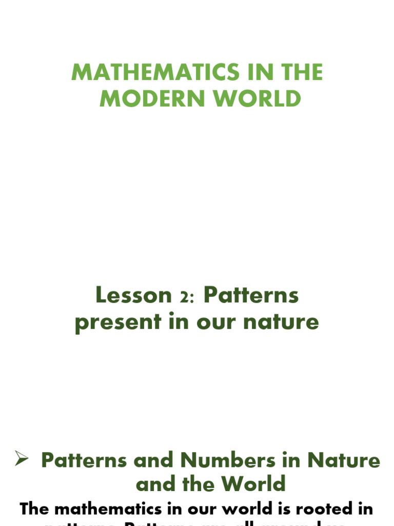 Module 1. Lesson 2 | PDF | Pattern | Symmetry