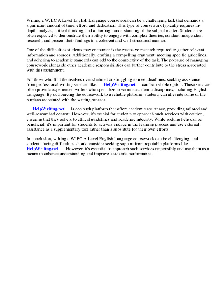 Wjec A Level English Language Coursework | PDF | Linked In | Facebook