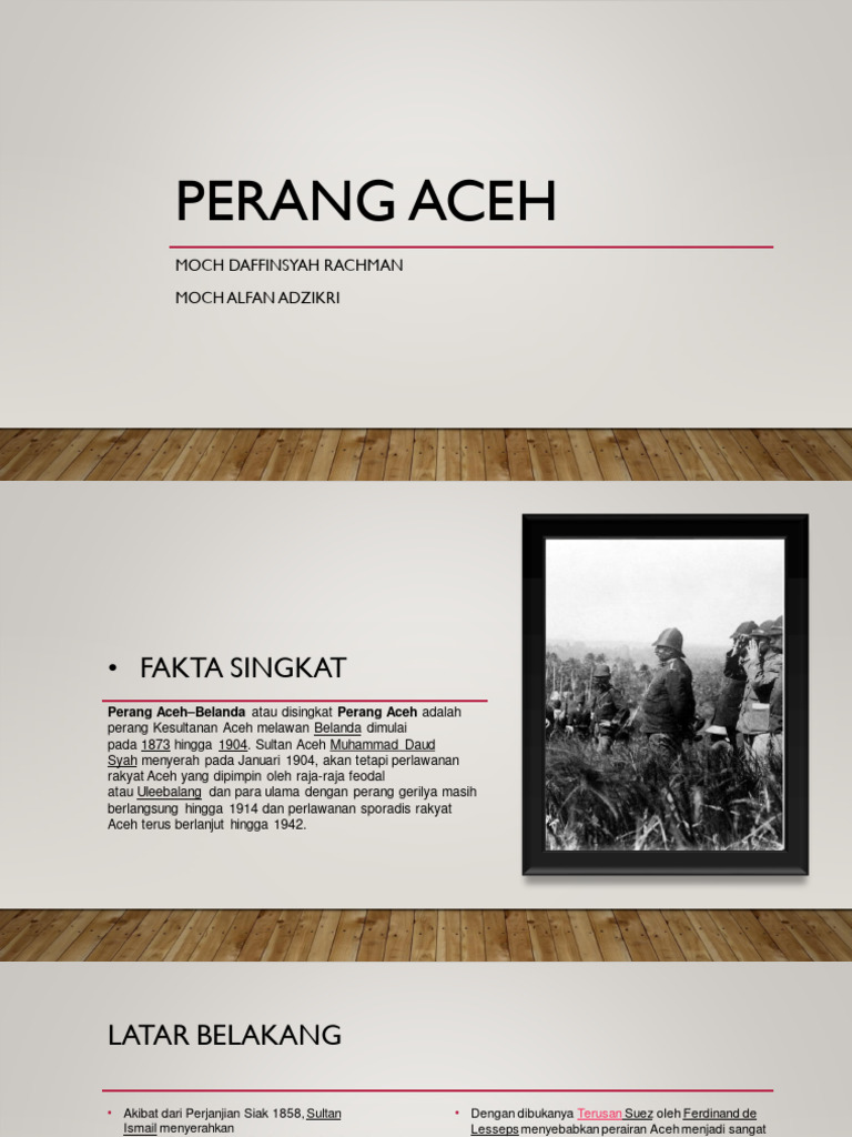 Perang Aceh | PDF | Sejarah