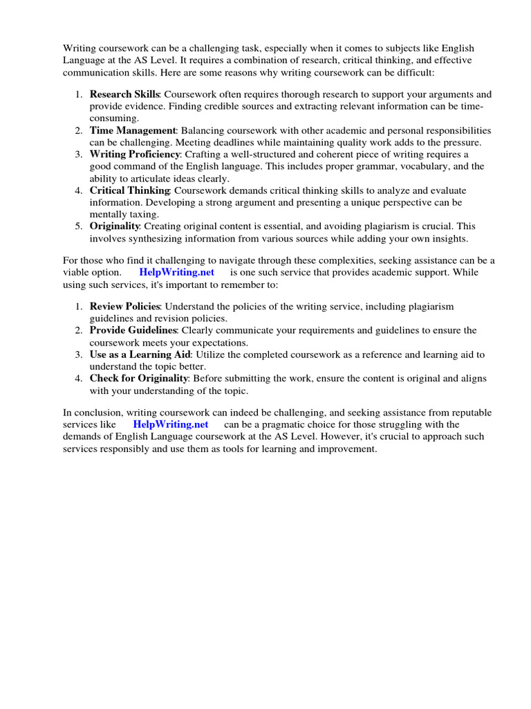 English Language Coursework Ideas As Level | PDF | Critical Thinking ...