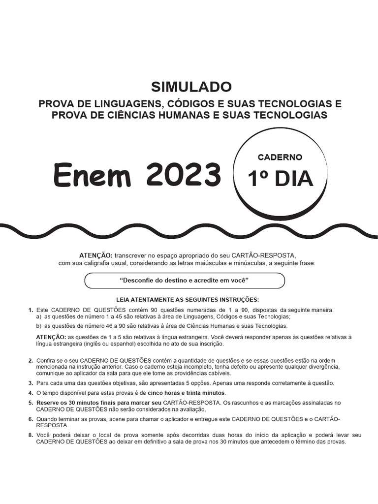 Simulado ENEM | PDF