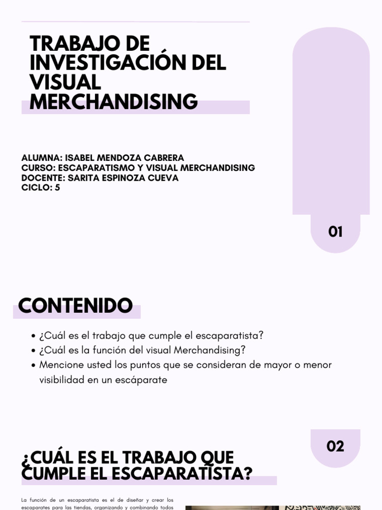 Trabajo de Investigación Visual Merchandising | PDF | Comercialización ...