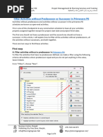 Clarification On Predecessor and Successor Relationships in Primavera ...