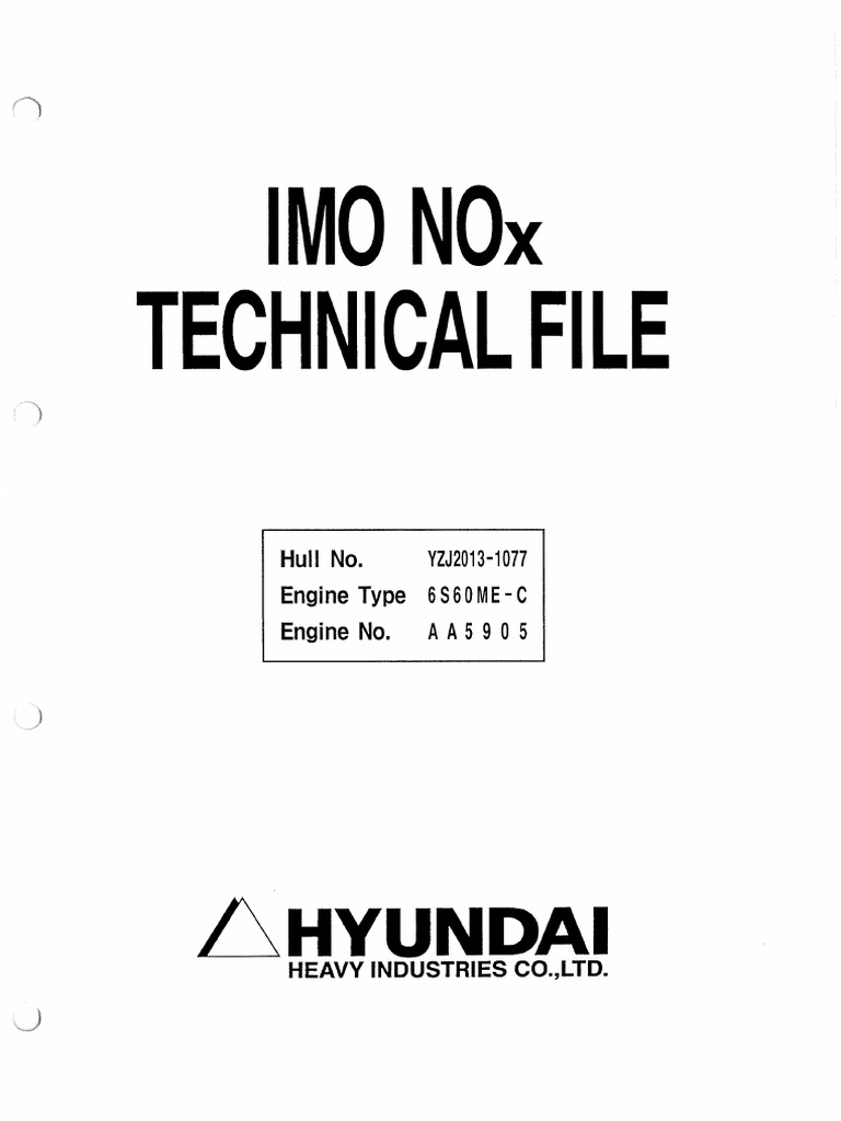 M1.2 EIAPP Certificate & Technical File For MAIN ENGINE | PDF