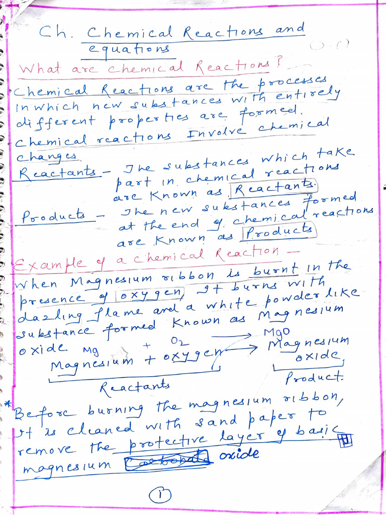 Understanding Chemical Reactions | PDF | Molecules | Chemical Elements
