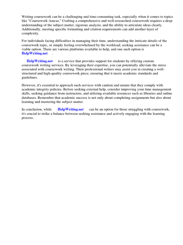 Coursework Amcas | PDF | Medical School | Medical College Admission Test