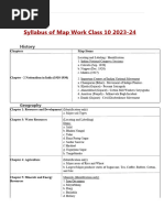 Class 10 Map Work Syllabus 2024-25 | PDF | Gujarat | Punjab